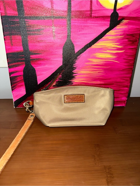 Dooney & Bourke | Bags | Dooney And Bourke Tan Wristlet Pouch | Poshmark